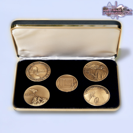 The Washington, DC Military Monument Coin Set